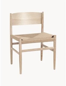 Dřevěná židle's tkaným sedákem Nestor