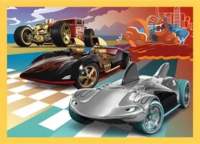 TREFL Puzzle Autíčka Hot Wheels 4v1 / 35, 48, 54, 70 dílků / 28,5 x 20