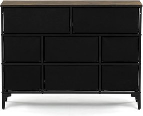 Komoda AUK-W2104 BK, mdf, vícebarevná (103 x 30) cm