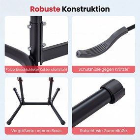 Costway Stojan na kola pro 4 jízdní kola Volně stojící držák na jízdní kola