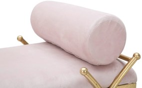 Designová lavice Nancilea 112,5 cm růžová