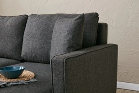 Hanah Home Rohová pohovka EVA antracitová levá