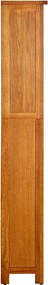 Knihovna s 5 policemi 70 x 22 x 140 cm masivní dubové dřevo 331736