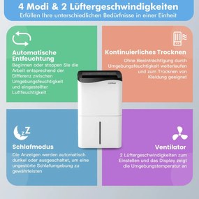 Costway Dehumidifier room dehumidifier mobile dehumidifier electric dehumidifier
