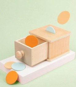 Montessori dřevěné hračky - vkládací krabičky Barva: 5 887