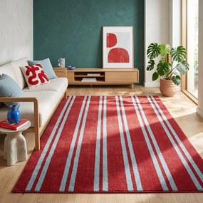Červený/modrý koberec 160x230 cm Riviera – ESTE