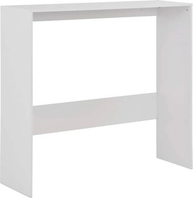Barový stůl se 2 stolními deskami bílý 130 x 40 x 120 cm 280217