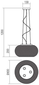 Smarter Závěsné svítidlo Croket, ø40cm