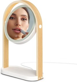 Kosmetické zrcadlo s dřevěným rámem (zvětšení 10x) 12x38 cm Bellwood – Umbra