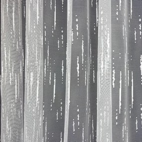 Ervi žakárová záclona bílá s riasiacou páskou 7002 - 150x300 cm