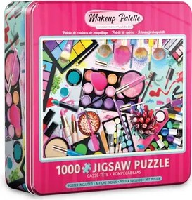 EUROGRAPHICS Puzzle Paleta barev: Makeup v plechové krabičce / 1000 dí