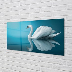 akrylový obraz Swan ve vodě 140x70 cm