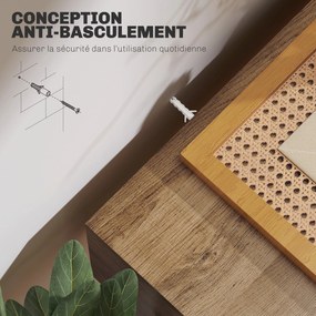 HOMCOM Konferenční stolek, Úzký vstupní stolek, Vstupní konzola v severském stylu, Úzký vstupní stolek se 3 zásuvkami a ocelovými nohami, Boční stole…