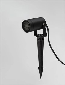 NV 9136183 Venkovní svítidlo s bodcem DESTRY černý hliník a čiré sklo plástvový difuzor proti oslnění GU10 1x10W 220-240V bez žárovky IP54 - NOVA LUCE