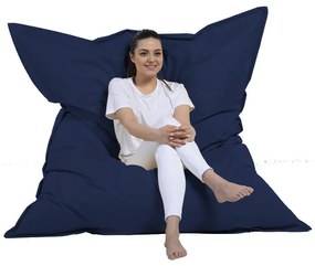 Atelier del Sofa Zahradní sedací vak Giant Cushion 140x180 - Dark Blue, Tmavá Modrá