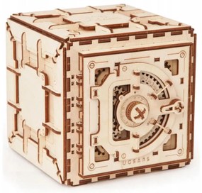 Ugears - 3D dřevěné mechanické puzzle Trezor