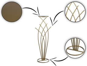STOJAN NA KVĚTINÁČ FOUNT 100X22,5 CM ZLATÁ