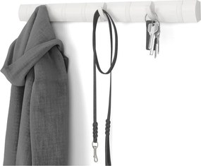 Matně bílý nástěnný věšák z borovicového dřeva 81 cm Flip – Umbra