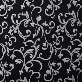 vidaXL Lenoška černobílá textil [242403]