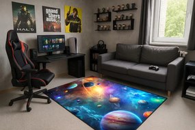 Protiskluzový herní koberec Galaxie
