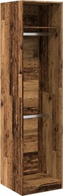 Šatní skříň old wood 50 x 50 x 200 cm kompozitní dřevo 3307790
