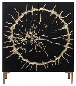 Massive home | Designová vysoká komoda Black Circle mango