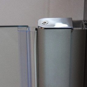 Skládací sprchové dveře s otočným systémem pro instalaci do niky TZNL1, TZNP1 2012 mm 367–392 975–1010 Transparent O Brillant Levá TZNL1/1000 739-100000L-00-02