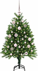 Vánoční stromeček s 150 LED diodami s stojanem Zelená 120 cm PE 3396311