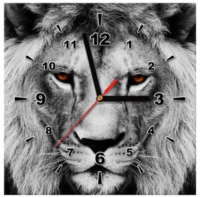 Gario Obraz s hodinami Lví pohled Rozměry: 100 x 40 cm