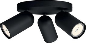 Philips - LED RGBW Stmívatelné bodové svítidlo PONGEE 3xGU10/4,8W/230V černá +DO