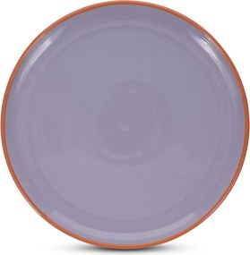 Oranžový/fialový talíř z kameniny ø 26 cm Duo – ONA