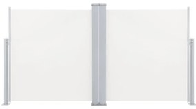vidaXL Zatahovací boční markýza / zástěna krémová 120 x 600 cm