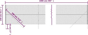 Drátěné pletivo zelené 1,4 x 10 m 153907