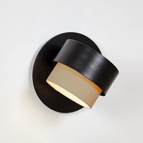 Moderní nástěnná lampička Kan Wall XL Barva svítidla: Černá, Dekor: Cotonet písčitý