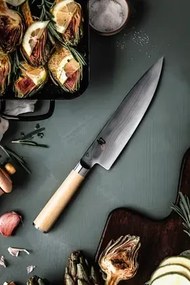 Kai SHUN CLASSIC WHITE 20 cm / Kuchařský nůž / Damašková ocel / VG-MAX