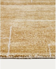 Ručně tkaný koberec v hořčicové barvě 200x300 cm Eloda – Kave Home