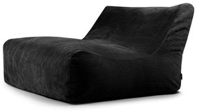 Černý manšestrový sedací vak Sofa Lounge – SLOWDOWN