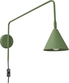 Sollux Lighting Nástěnné svítidlo NOX olivově zelené