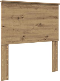Rám postele s čelo Artisanový dub 90 x 190 cm Kompozitní dřevo 3411367