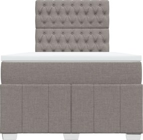 Box spring postel s matrací taupe 120x190 cm textil 3293918