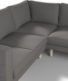 Potah na pohovku IKEA Norsborg rohová 4-místná barva šedá látka pletený vzor