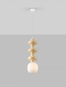 LED žluto-bílá designová svítilna Clio