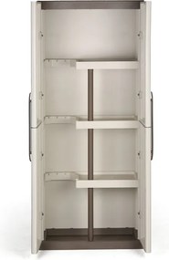 Plastová úklidová skříň S Line, 700 x 390 x 1650 mm