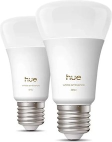 Philips Hue White Ambiance - Chytrá LED žárovka E27, 810 lm, teplá bílá, 2 ks 929003854802