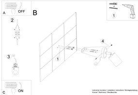 Sollux SL.1285 - Nástěnné bodové svítidlo VERDO 1xGU10/10W/230V bílá