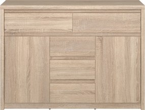 Komoda 2D5S, dub sonoma, NORTY TYP 10