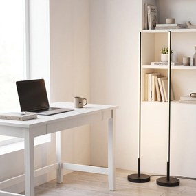 HOMCOM Rohové LED stojací lampy, sada 2 ks, 150 cm, černé
