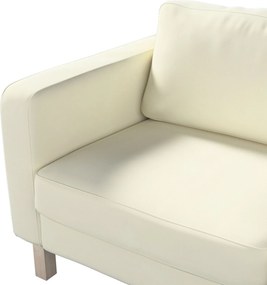 Potah na pohovku IKEA  Karlstad 2-místná, nerozkládací, krátký barva krémová látka lesklé, sametová