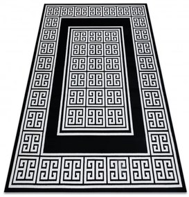 Dywany Łuszczów AKCE: 140x190 cm Kusový koberec Gloss 6776 85 greek black/ivory - 140x190 cm