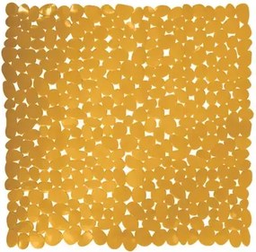 MSV GALETS protiskluzová podložka do sprchy žlutá / PVC / 53 x 53 cm